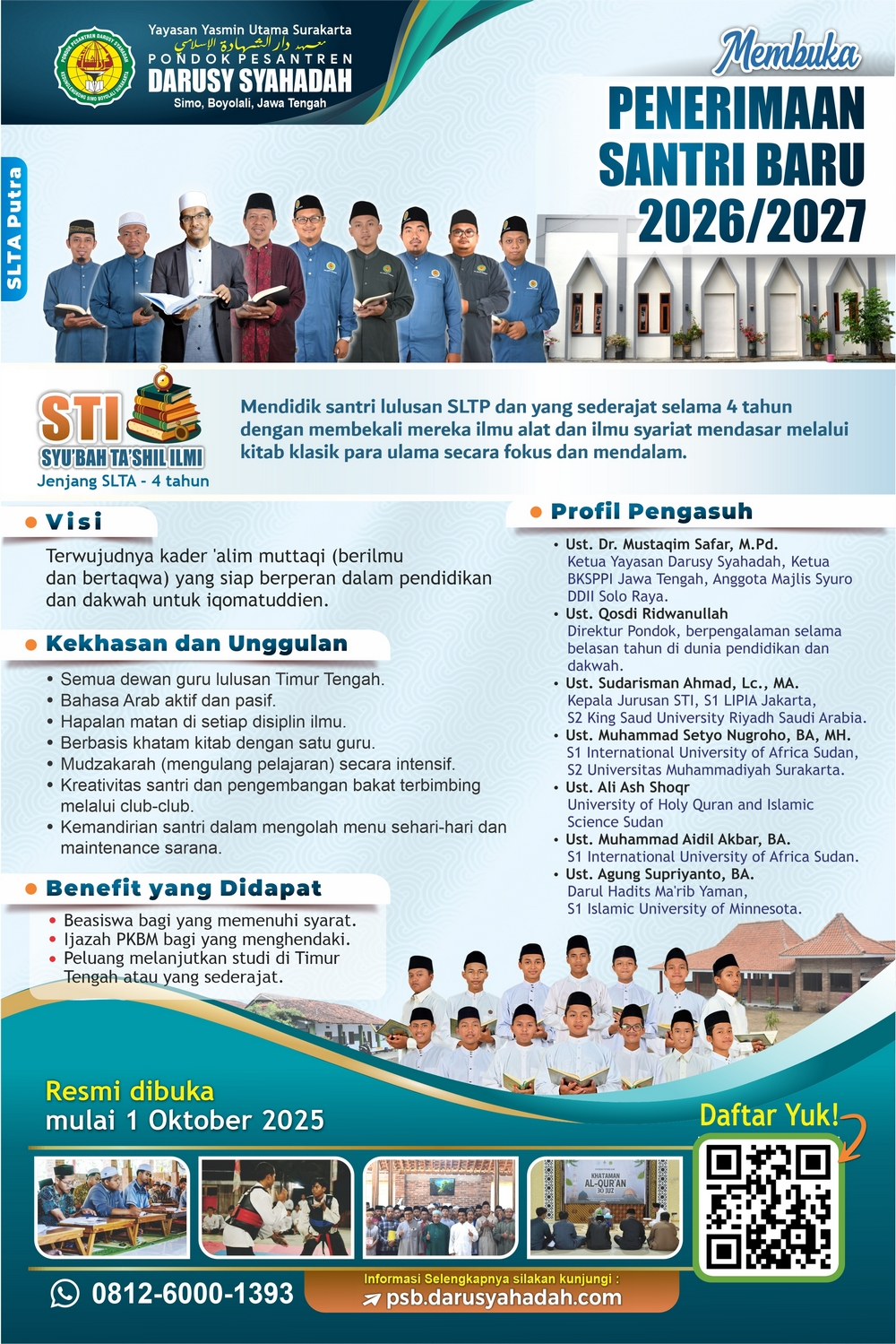 Sistem Penerimaan Santri Baru - Darusy Syahadah