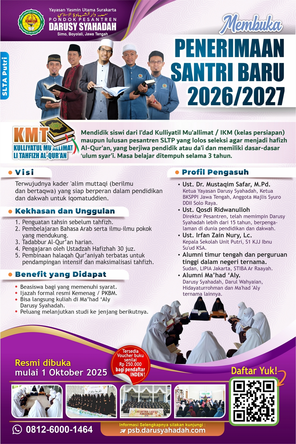 Sistem Penerimaan Santri Baru - Darusy Syahadah
