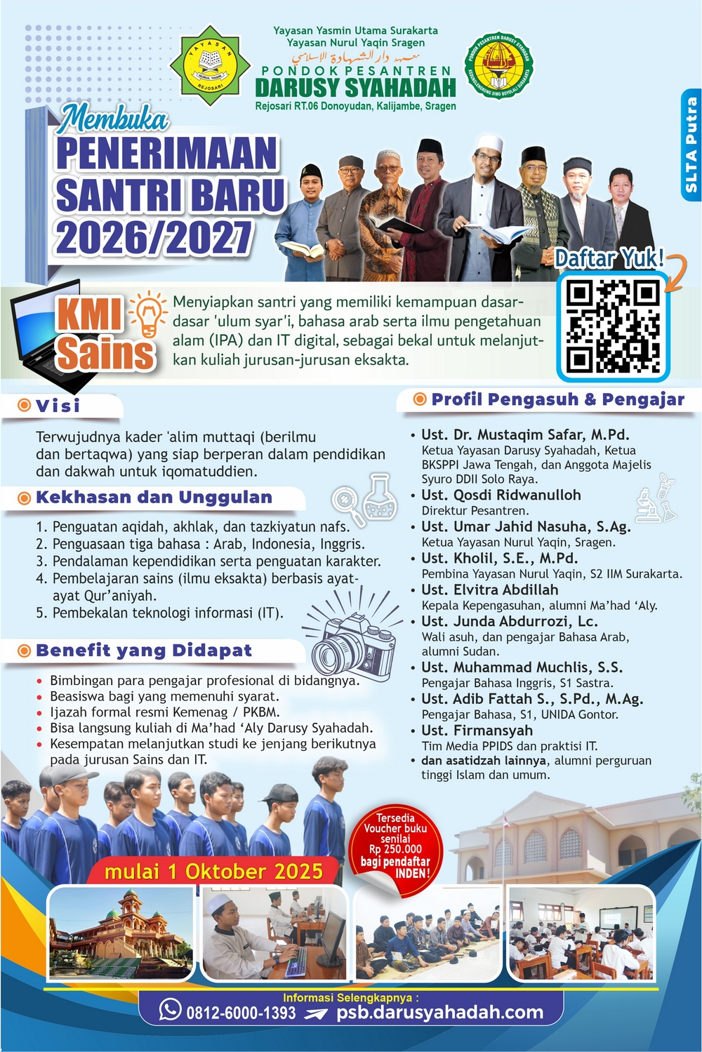 Sistem Penerimaan Santri Baru - Darusy Syahadah
