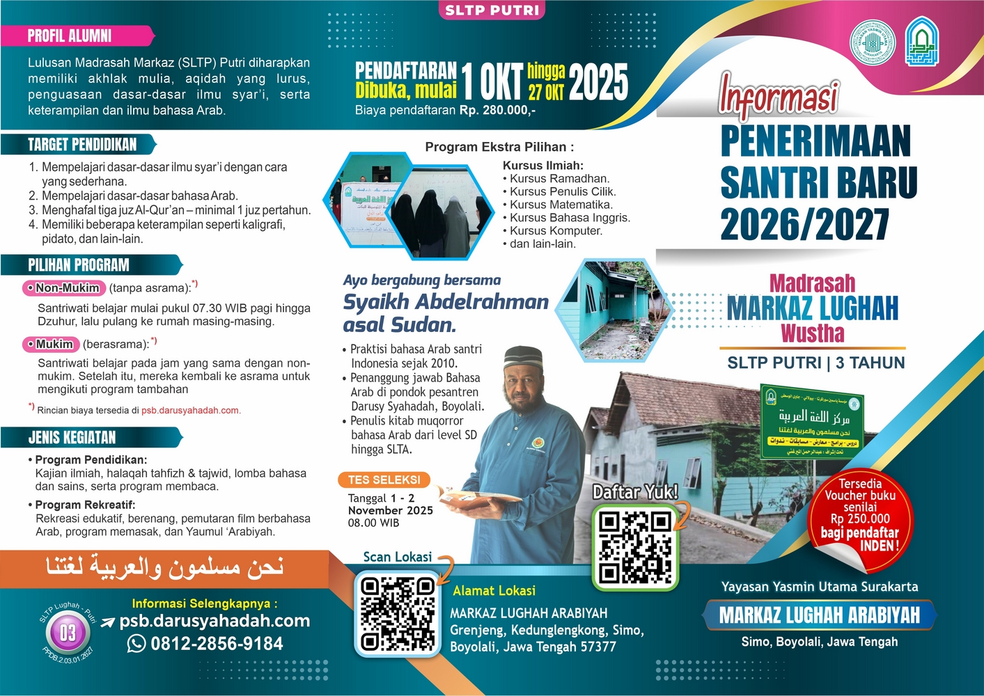 Sistem Penerimaan Santri Baru - Darusy Syahadah