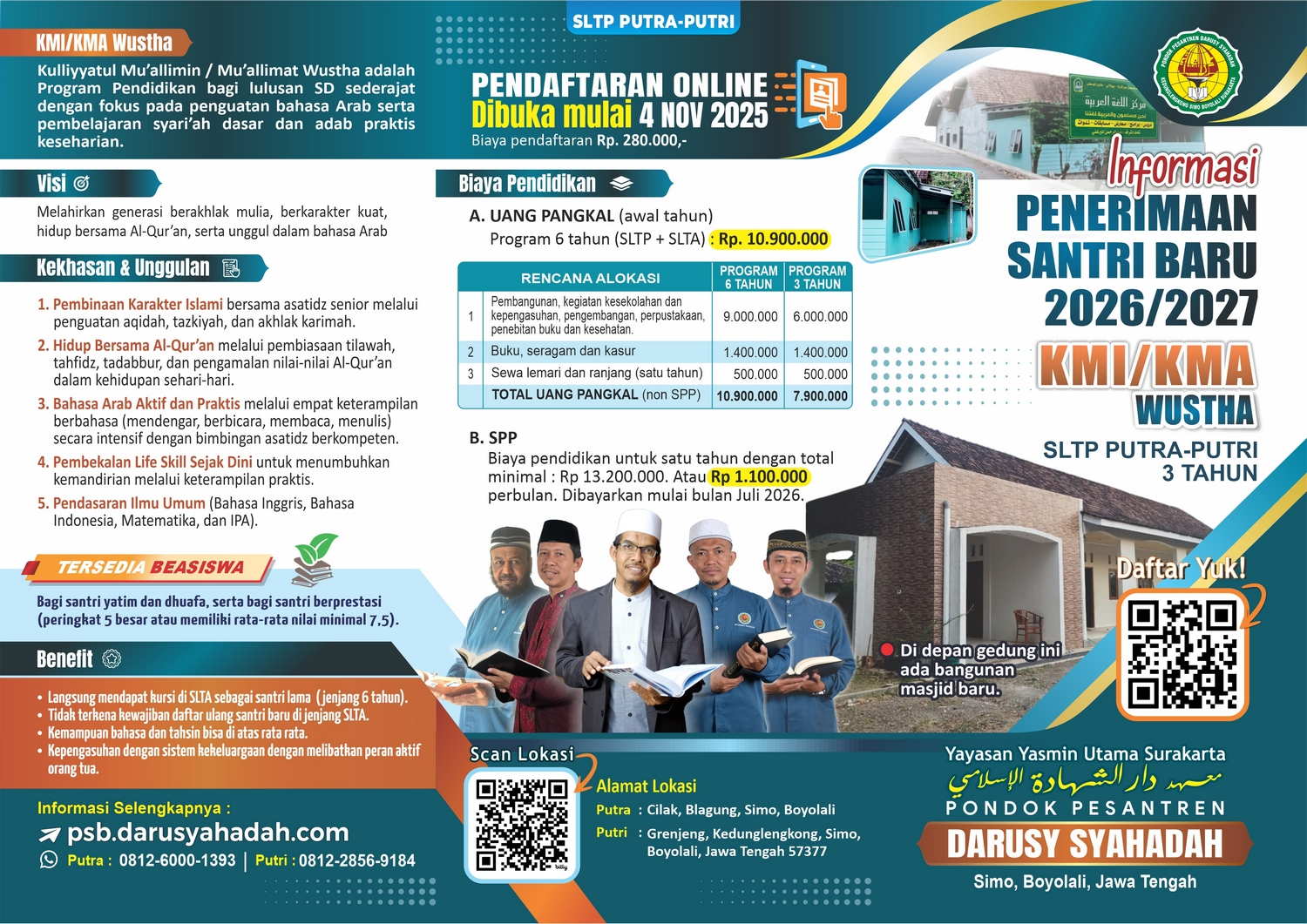 Sistem Penerimaan Santri Baru - Darusy Syahadah